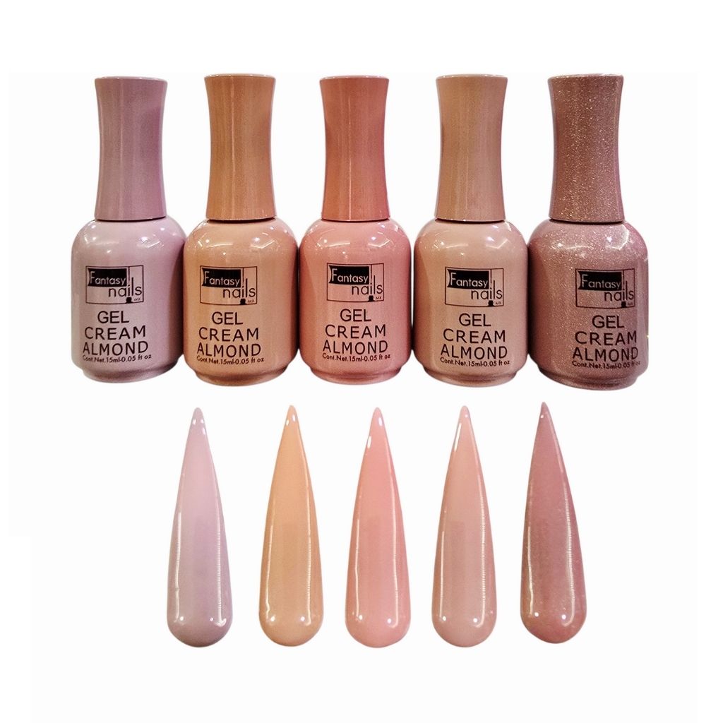 Gel Colección Cream Almond 5 pzas Fantasy Nails – Alejandra Nail Shop