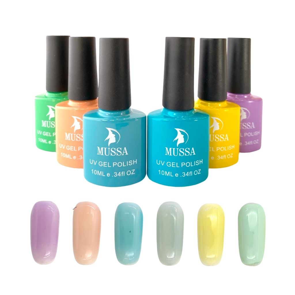 Gel Gama M (transparente) 6 pzas MUSSA – Alejandra Nail Shop