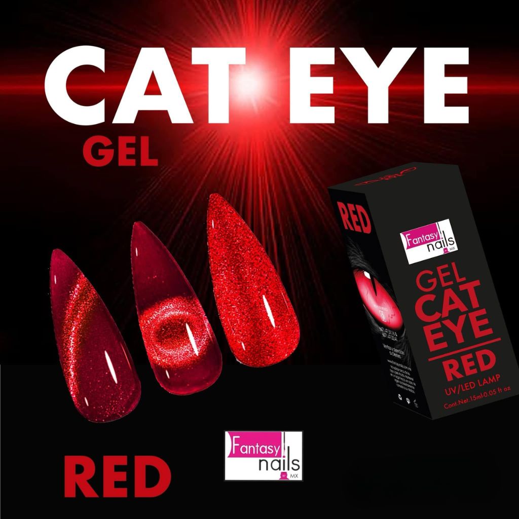 Gel Cat Eye Red 15 ml Fantasy Nails – Alejandra Nail Shop