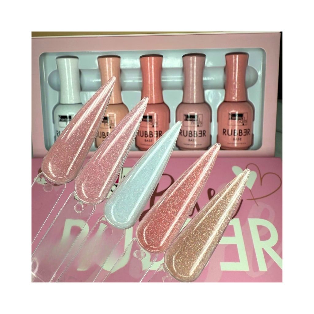 Gel Colección Base Rubber 5 pzas Fantasy Nails – Alejandra Nail Shop