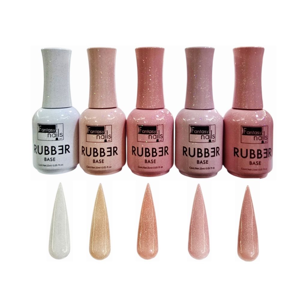 Gel Colección Base Rubber 5 Pzas Fantasy Nails Alejandra Nail Shop