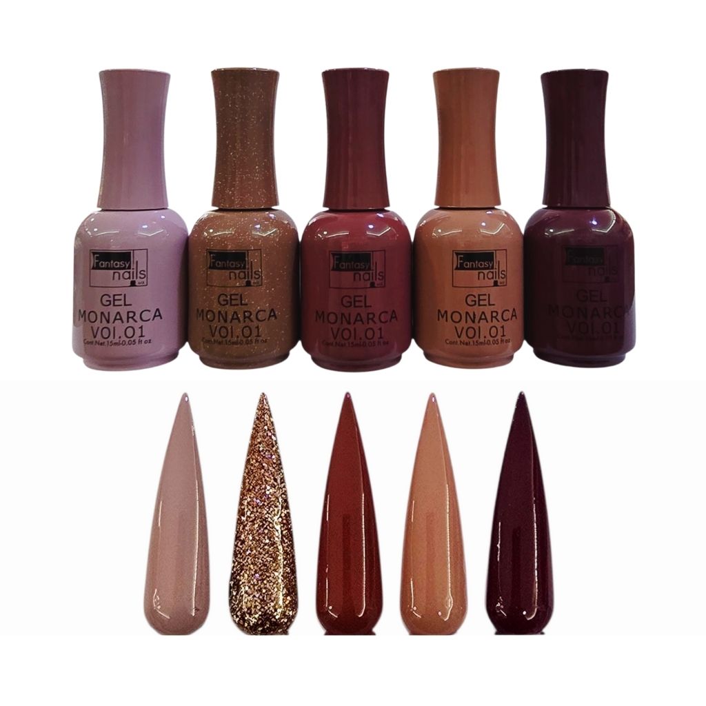 Gel Colección Monarca Vol. 1 5 pzas Fantasy Nails – Alejandra Nail Shop