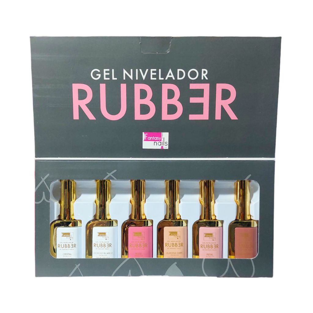 Gel Colección Rubber 6 pzas Fantasy Nails – Alejandra Nail Shop