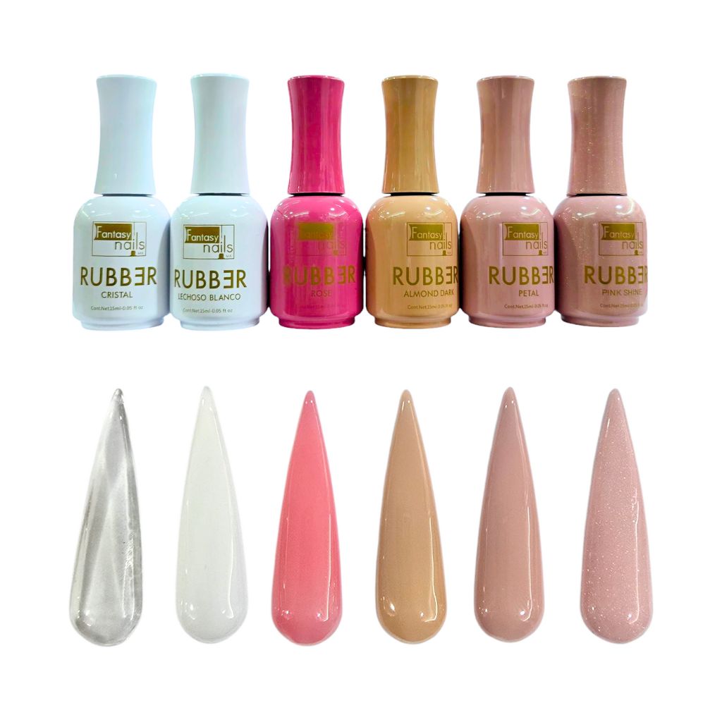 Gel Colección Rubber 6 pzas Fantasy Nails – Alejandra Nail Shop
