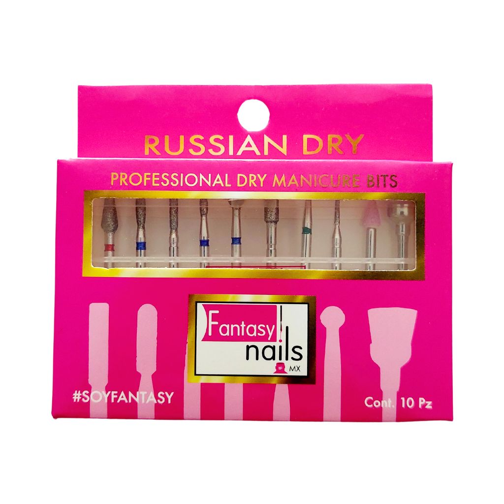 Russian Dry Manicure Bits 10 pzas Fantasy Nails – Alejandra Nail Shop