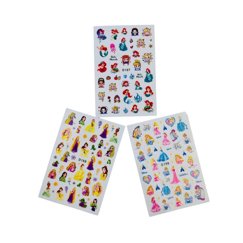 Sticker Princess Vol 1 3 pzas Fantasy Nails – Alejandra Nail Shop