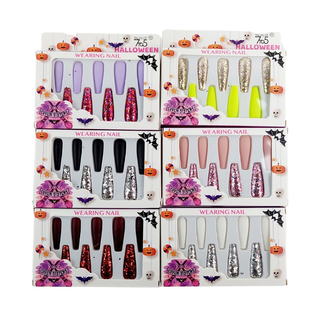 Tip Completo Color y Glitter 12 cajas con 10 pzas – Alejandra Nail Shop