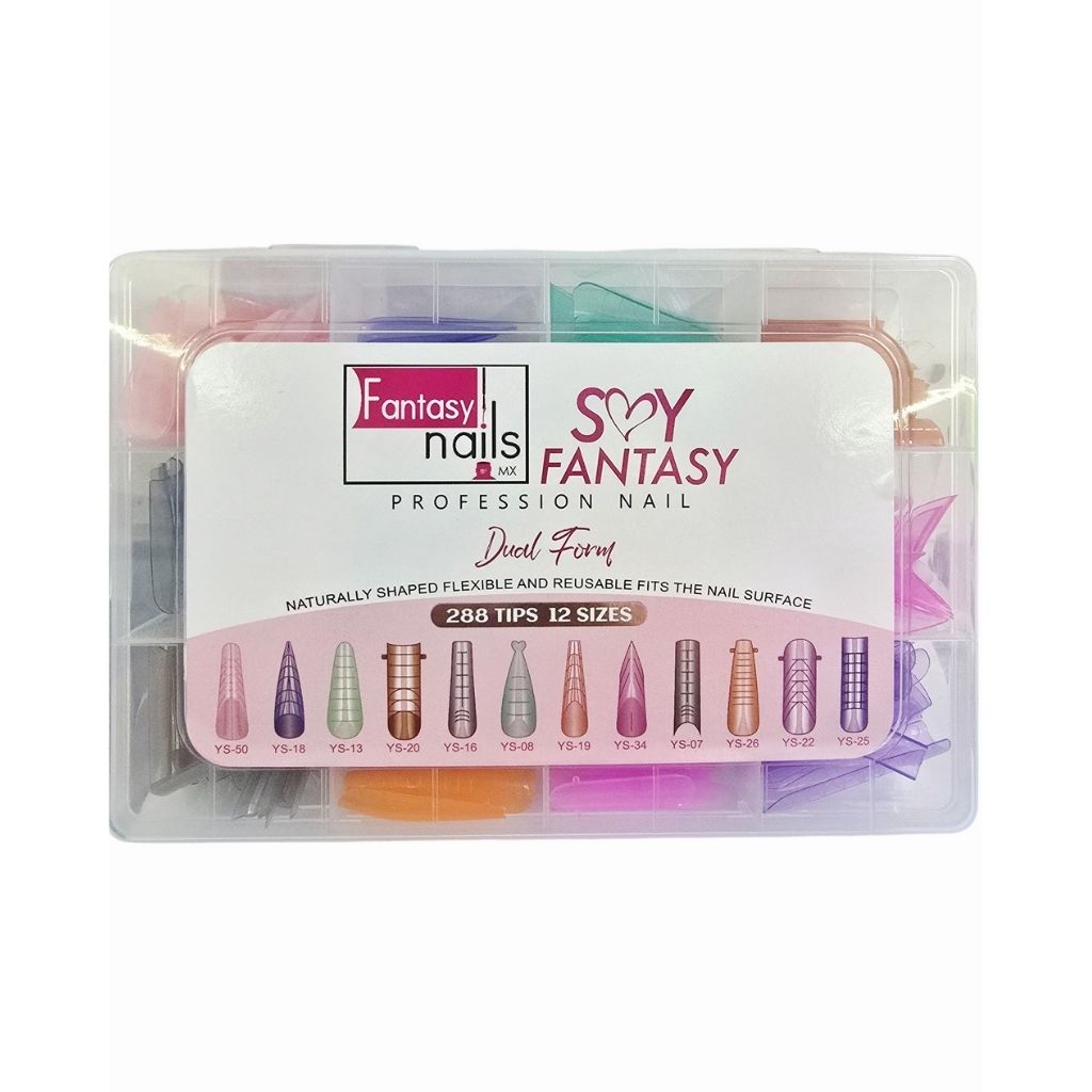 Tips Dual Form 12 Modelos 288 pzas Fantasy Nails – Alejandra Nail Shop