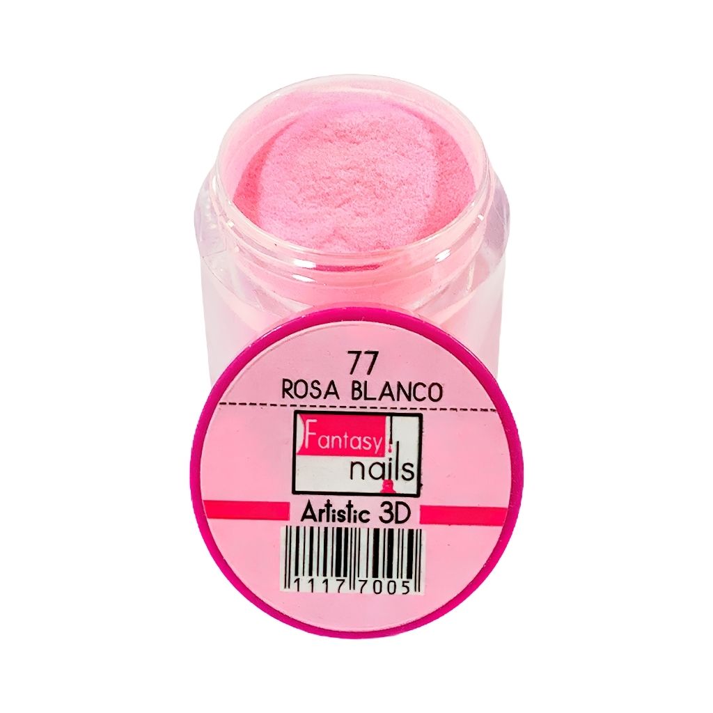 Acrílico Acricolor Rosa Blanco #77 Fantasy Nails – Alejandra Nail Shop