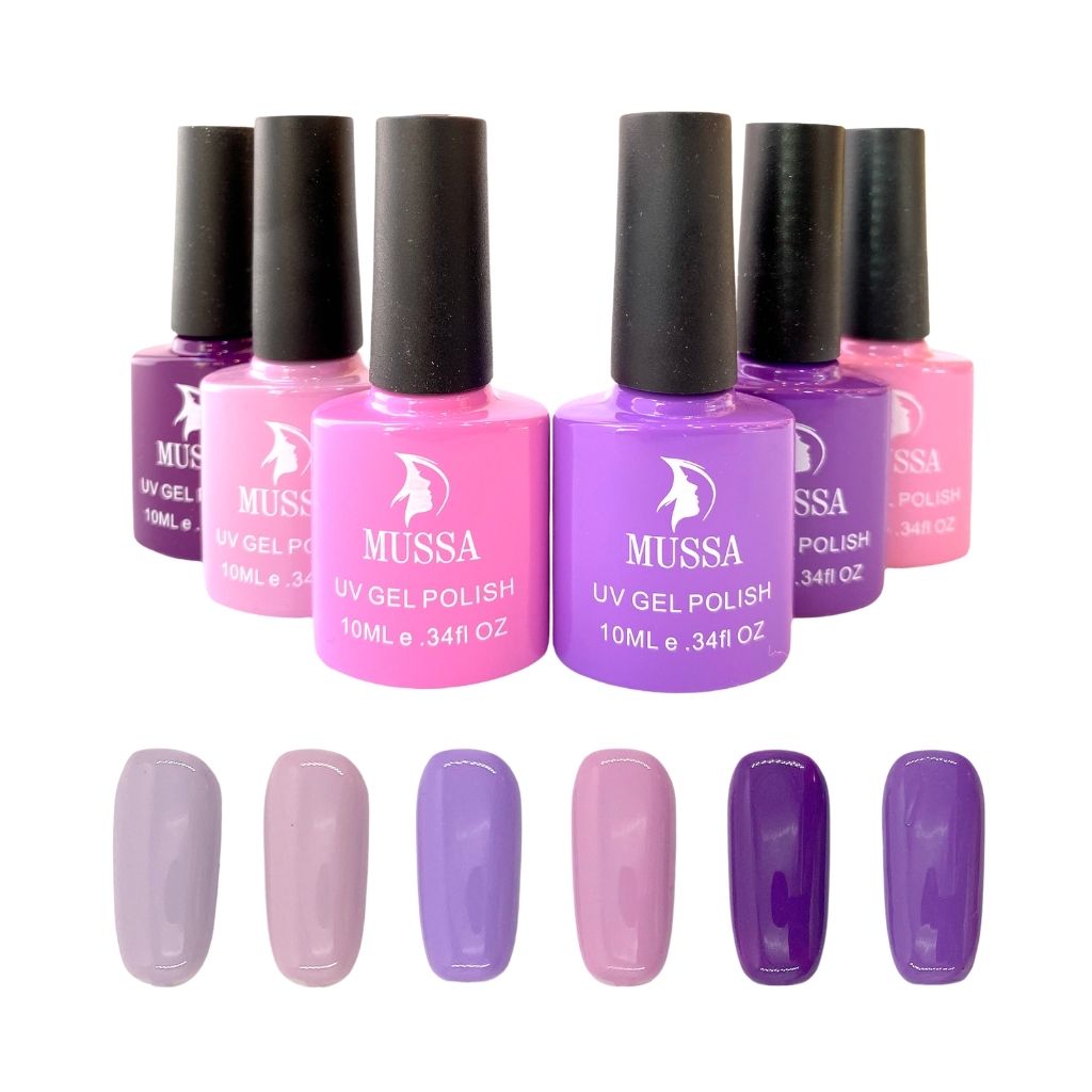 Gel Gama E 6 pzas MUSSA – Alejandra Nail Shop