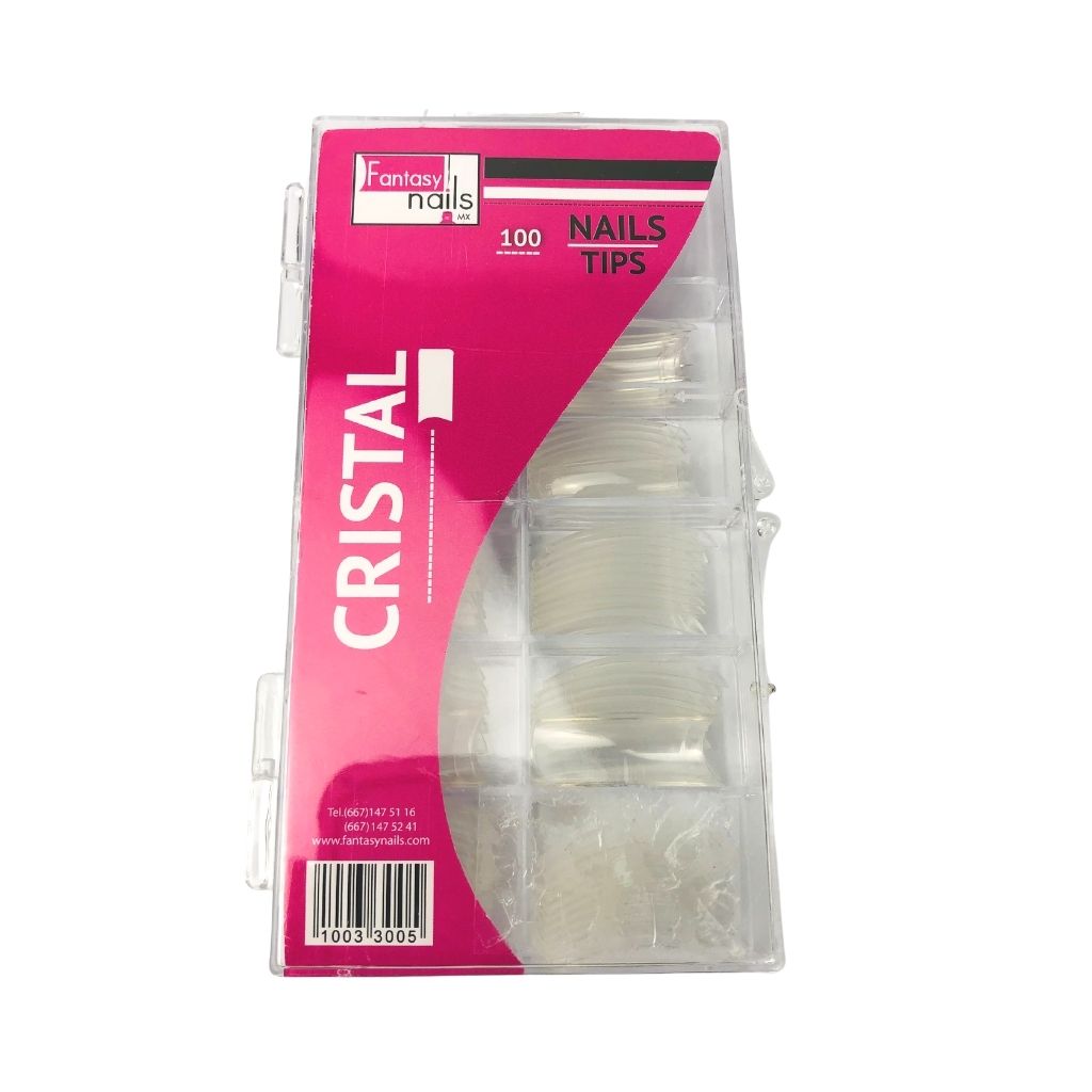 Tip Cuadrado Crystal 100 pzas Fantasy Nails – Alejandra Nail Shop
