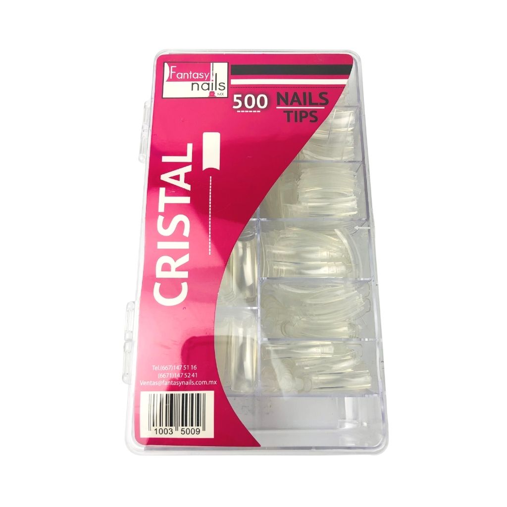 Tip Cuadrado Crystal 500 pzas Fantasy Nails – Alejandra Nail Shop