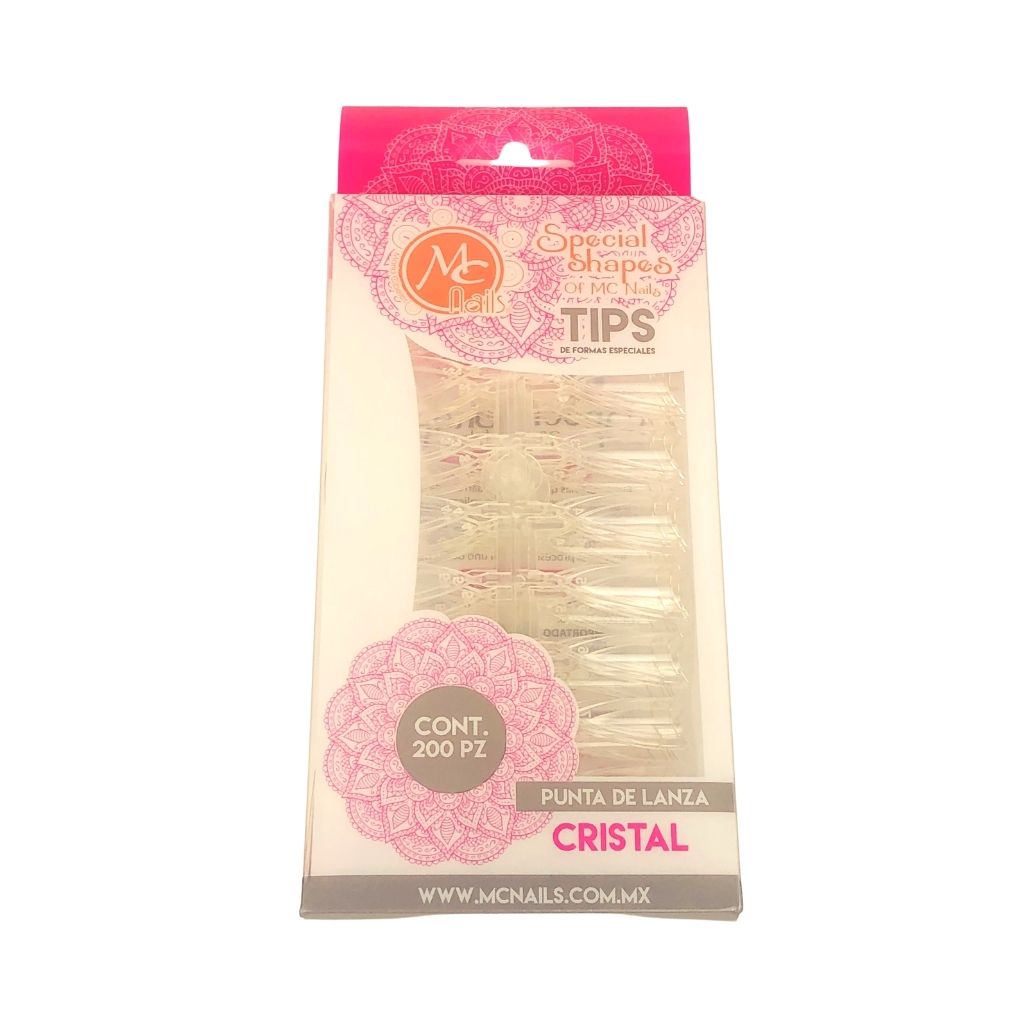 Tip Punta de Lanza Crystal 200 pzas MC Nails – Alejandra Nail Shop