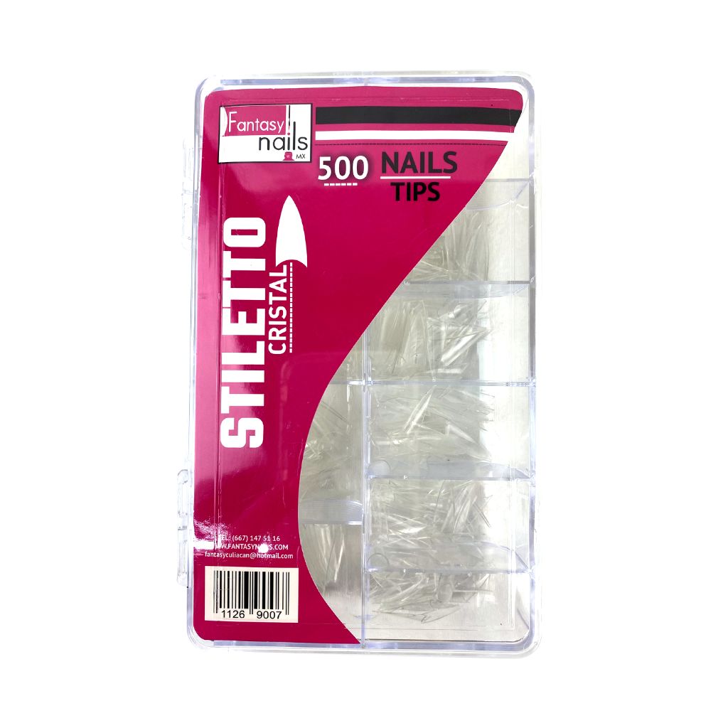 Tip Stiletto Crystal 500 pzas Fantasy Nails – Alejandra Nail Shop